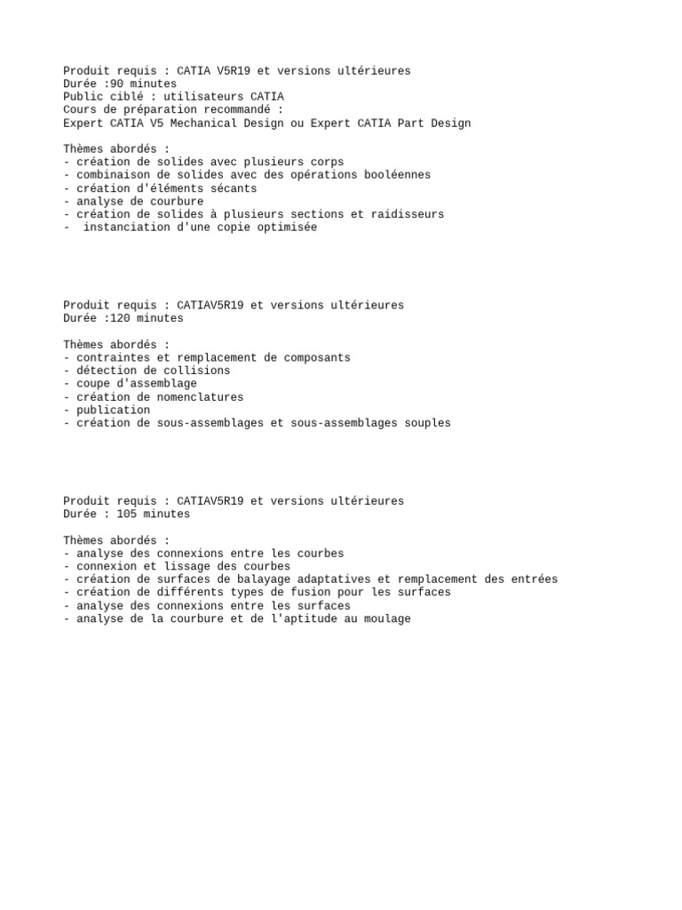 Certificat CATIA | PDF