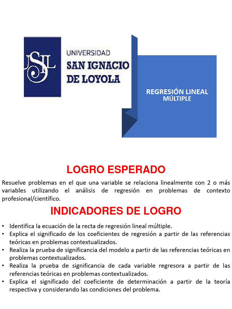 Regresión Lineal Múltiple | PDF
