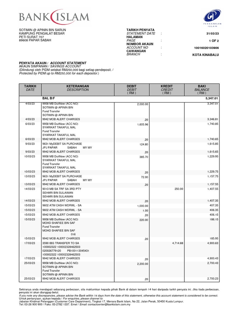 Estatement-202303 20230427221745 | PDF