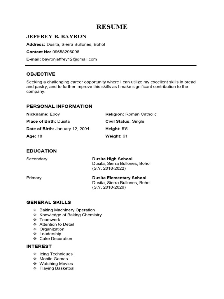 RESUME Jeffrey | PDF