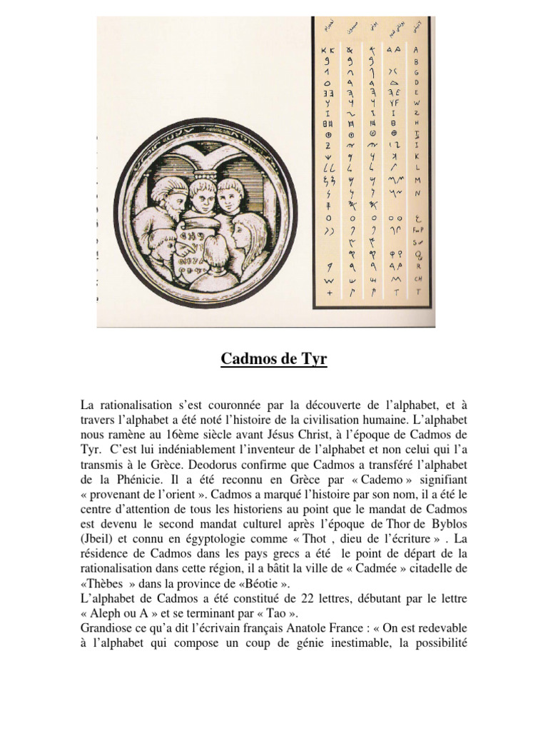 Cadmos de Tyr | PDF