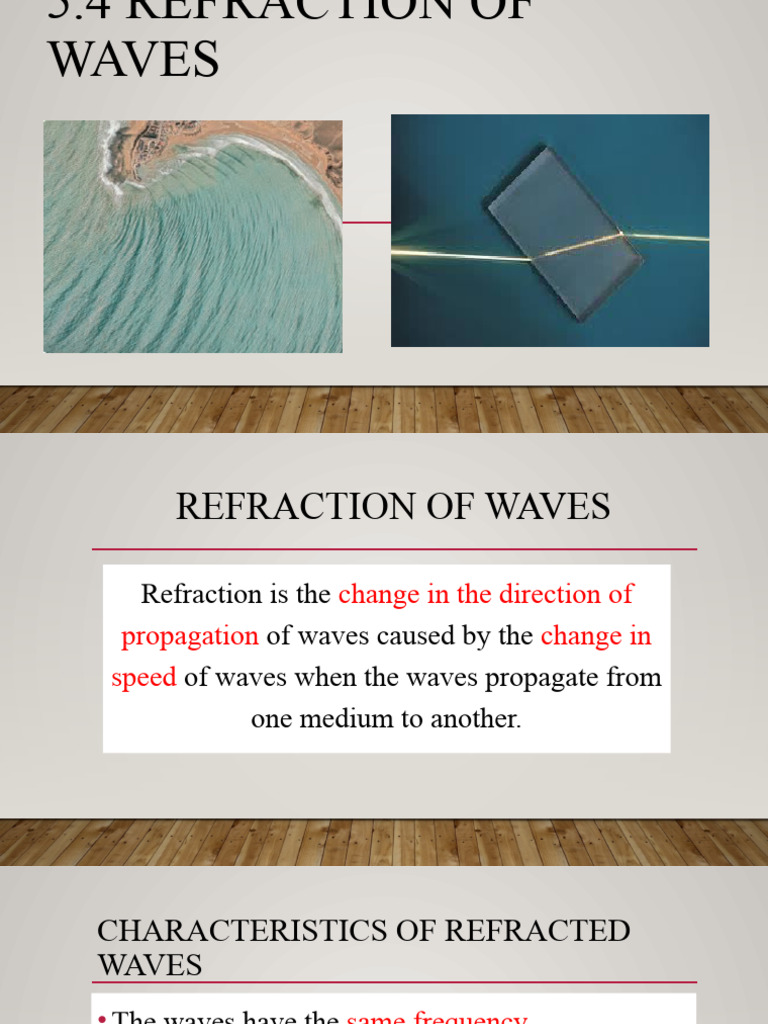 5.4 Refraction of Waves | PDF | Foreign Language Studies | Home & Garden