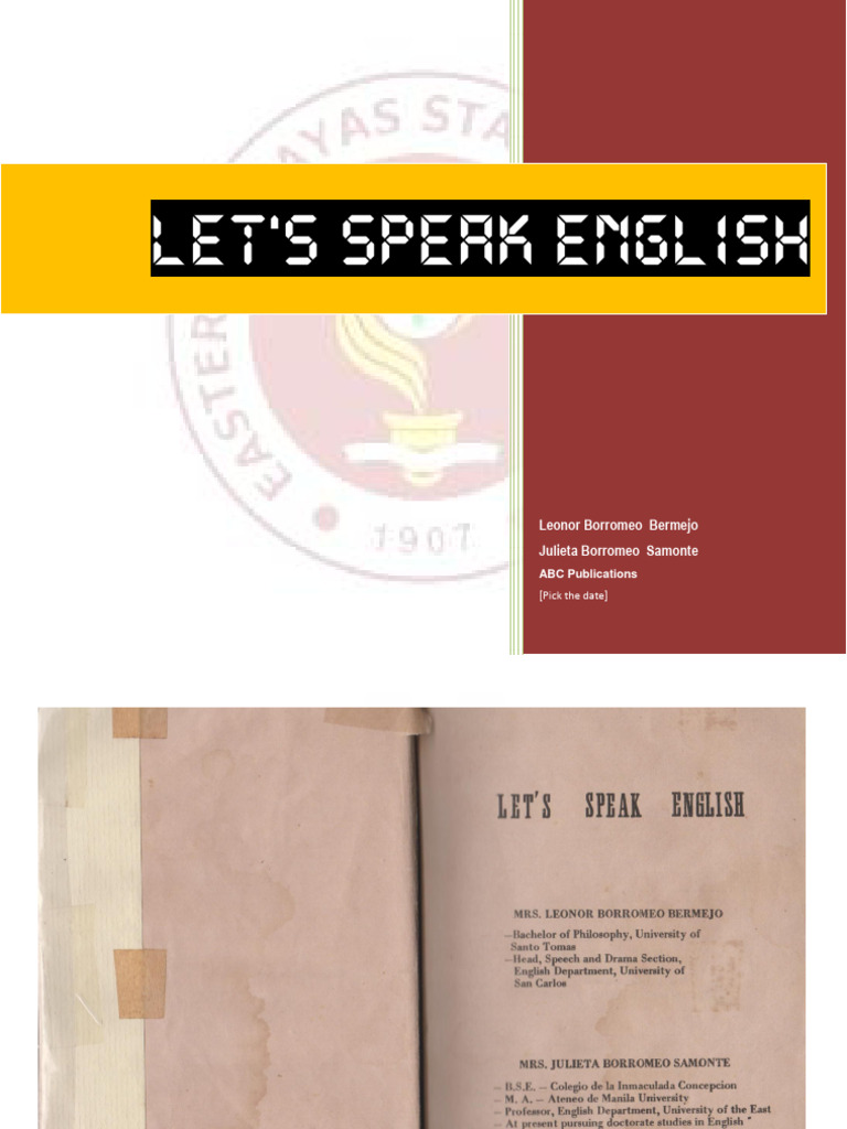 Let's Speak English | PDF
