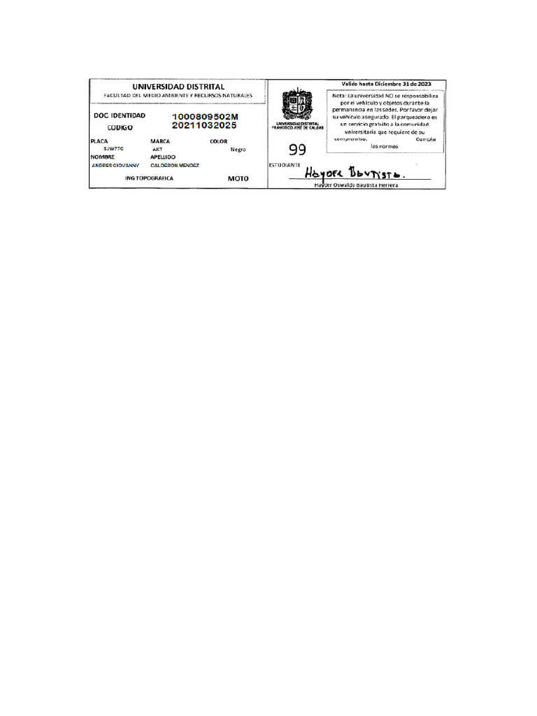 Andres Giovanny Calderon Mendez | PDF
