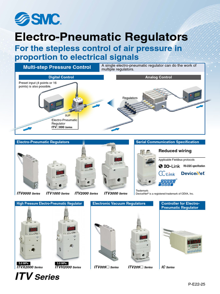 Electro-Pneumatic Regulators: For The Stepless Control of Air Pressure ...
