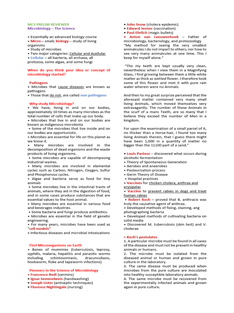 MC3 Prelim Reviewer | PDF