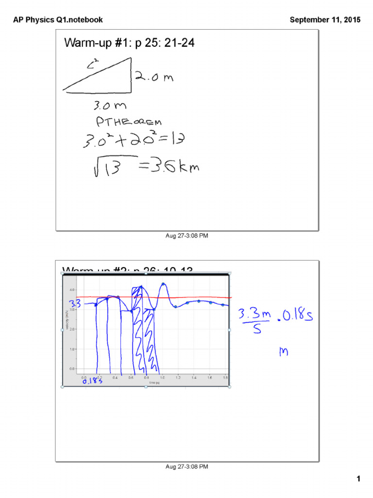 Physics Booklet 2 Distance Time Speed Review Questions With Answers | PDF