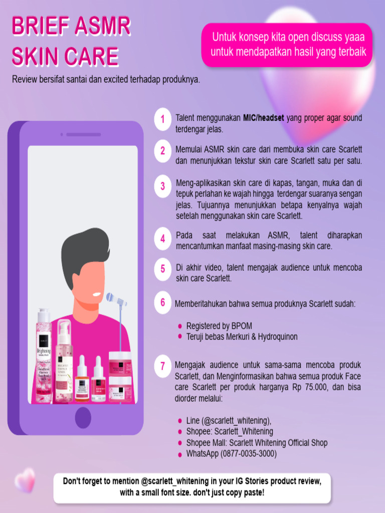 Skincare ASMR Brief Face | PDF