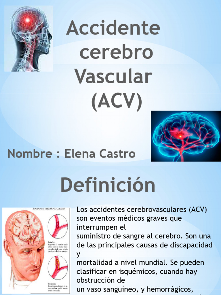 Tipos y causas del accidente cerebrovascular | PDF | Carrera | Medicina ...