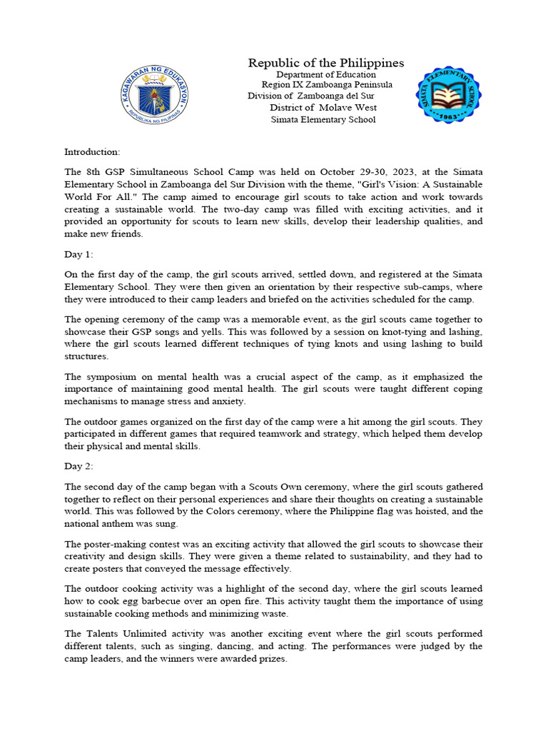 GSP Narrative Report | PDF | Psychology