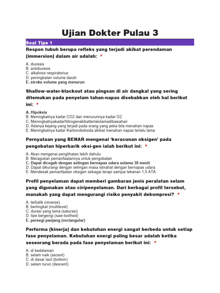Ujian Dokter Pulau 3 2021 | PDF | Pengembangan Diri | Kesehatan Holistik