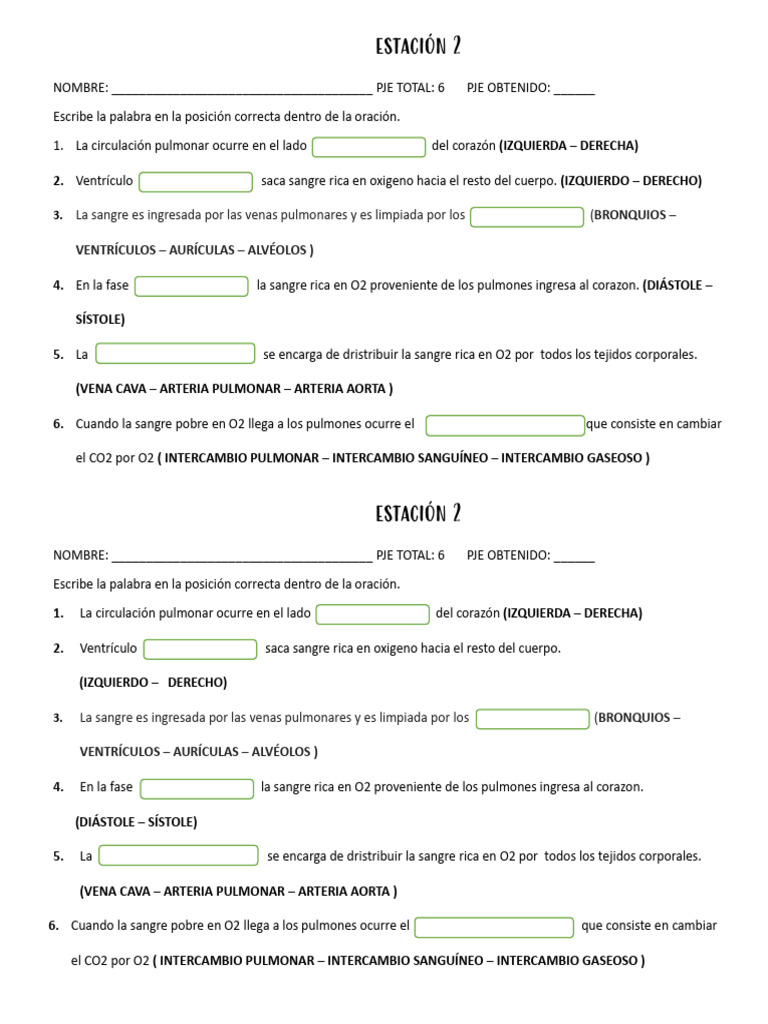 Estación 2 Corazon | PDF