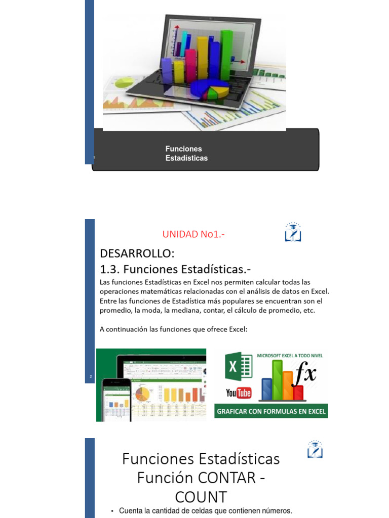 Funciones Estadisticas | PDF | Desviación Estándar | Mediana