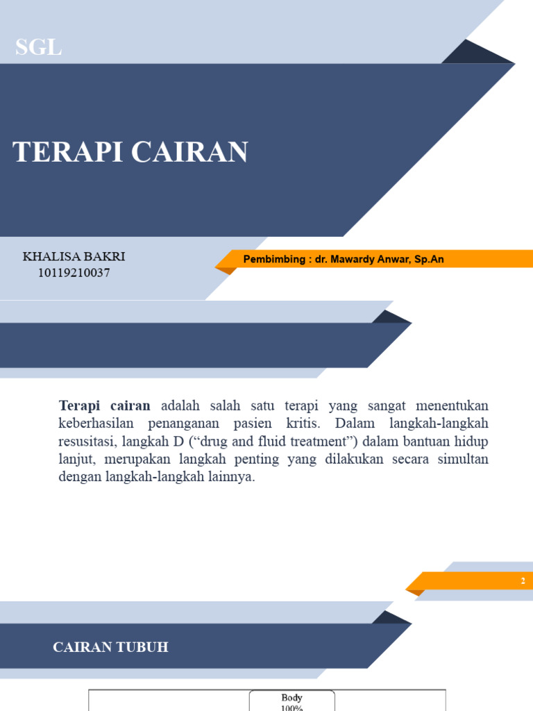 Terapi Cairan | PDF
