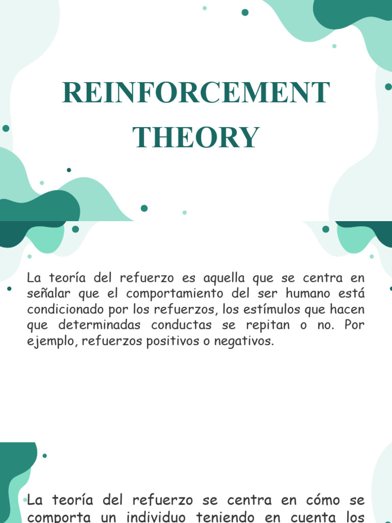 Reinforcement theory | PDF