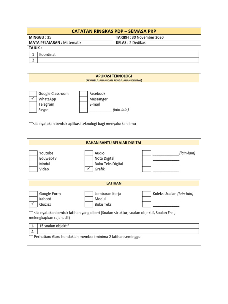 Catatan Ringkas PDPC SMART 2D (M35 - 1) | PDF