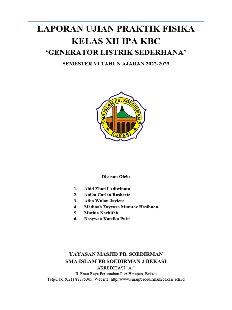 Laporan Uprak Fisika | PDF