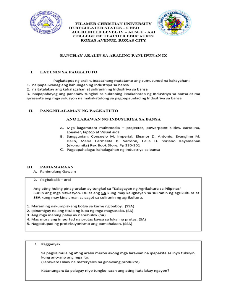 UPOD SS1 Lesson Plan | PDF UPOD SS1 Lesson Plan | PDF