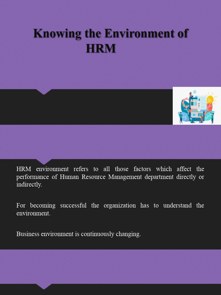 Understanding HRM Environmental Factors | PDF