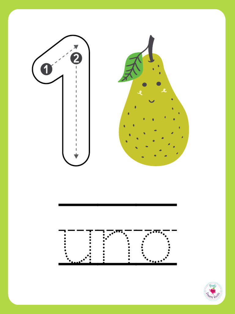 Trazo de números | PDF