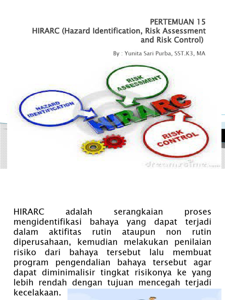PERTEMUAN 15. HIRARC (Hazard Identification, Risk Assessment and | PDF