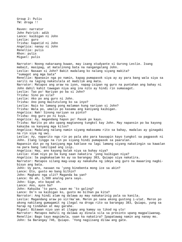 Group 2 Pulis | PDF