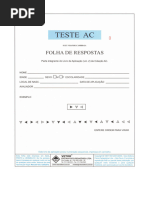 Teste Atenção Concentrada Cta-Ac Versão 3 | PDF