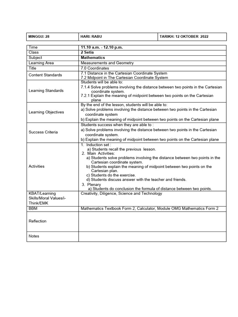 RPH Coordinates | PDF