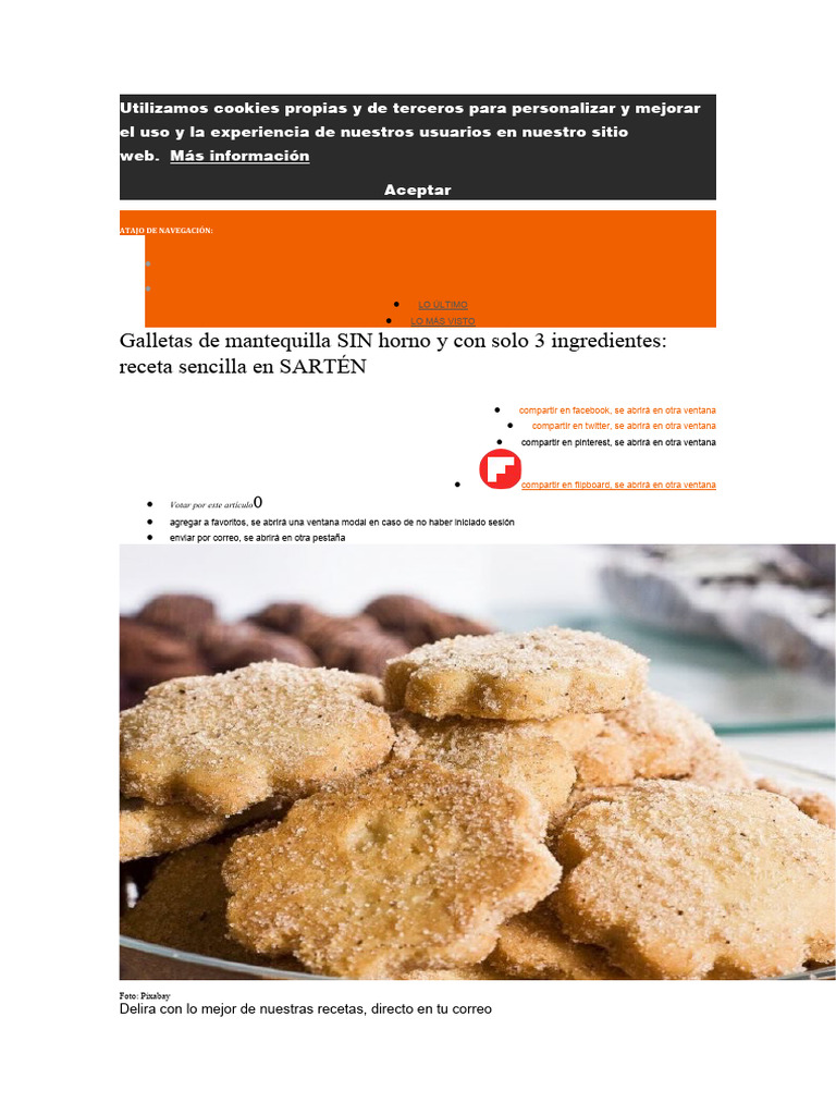 GALLETAS Receta | PDF