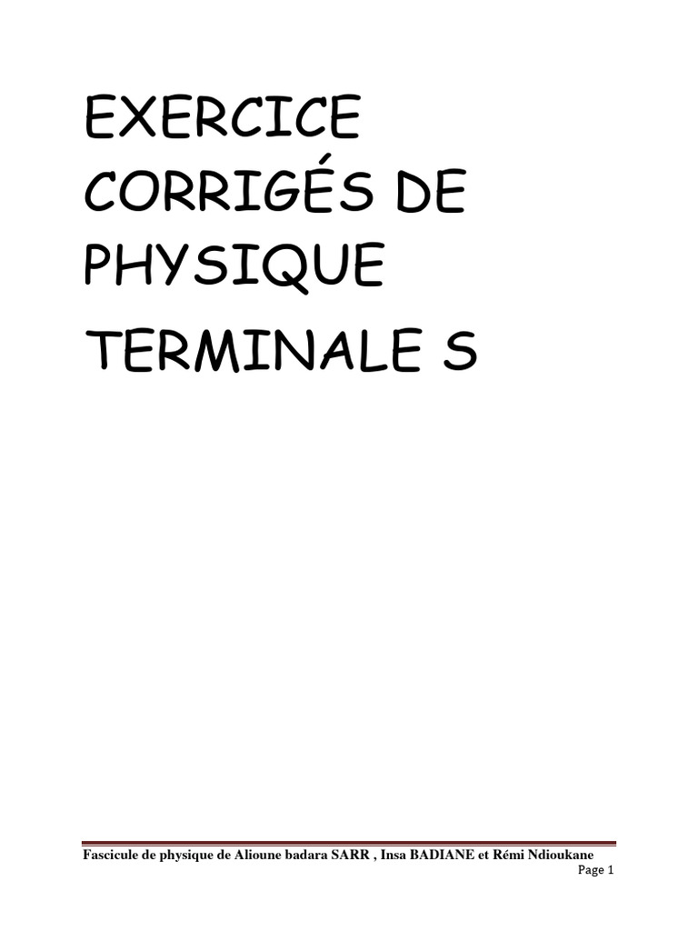 Demba Physique | PDF