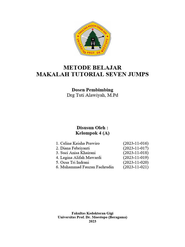 Makalah Metode Seven Jumps | PDF | Karier & Perkembangan | Seni