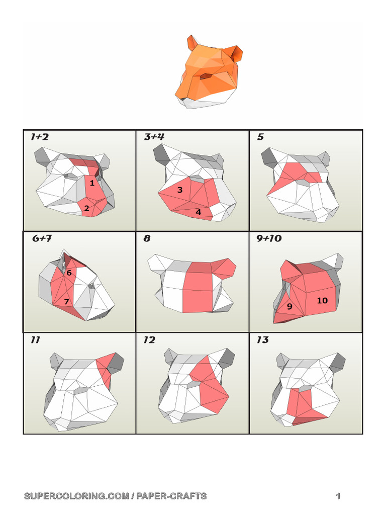 Tiger Mask Paper Crafts | PDF