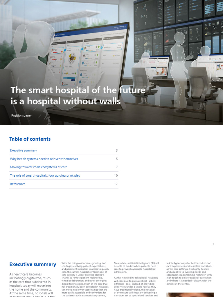 Future of Smart Hospitals Explained | PDF | Science & Mathematics