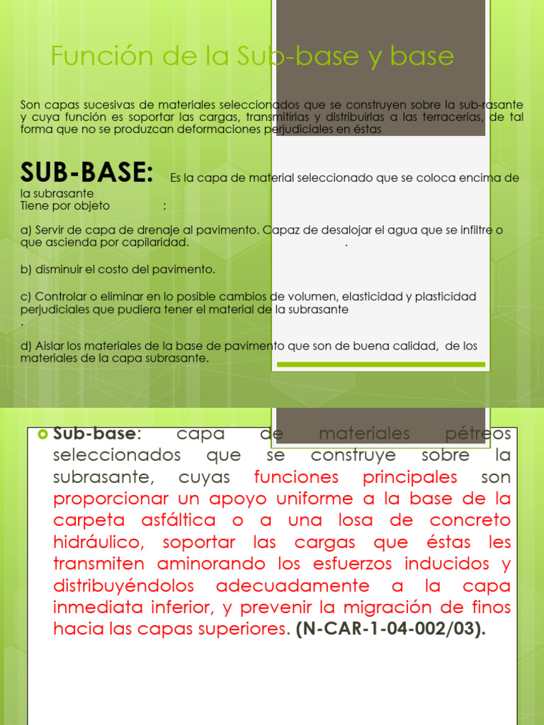 Exposicion de La Sub Base y Base - Compress | PDF