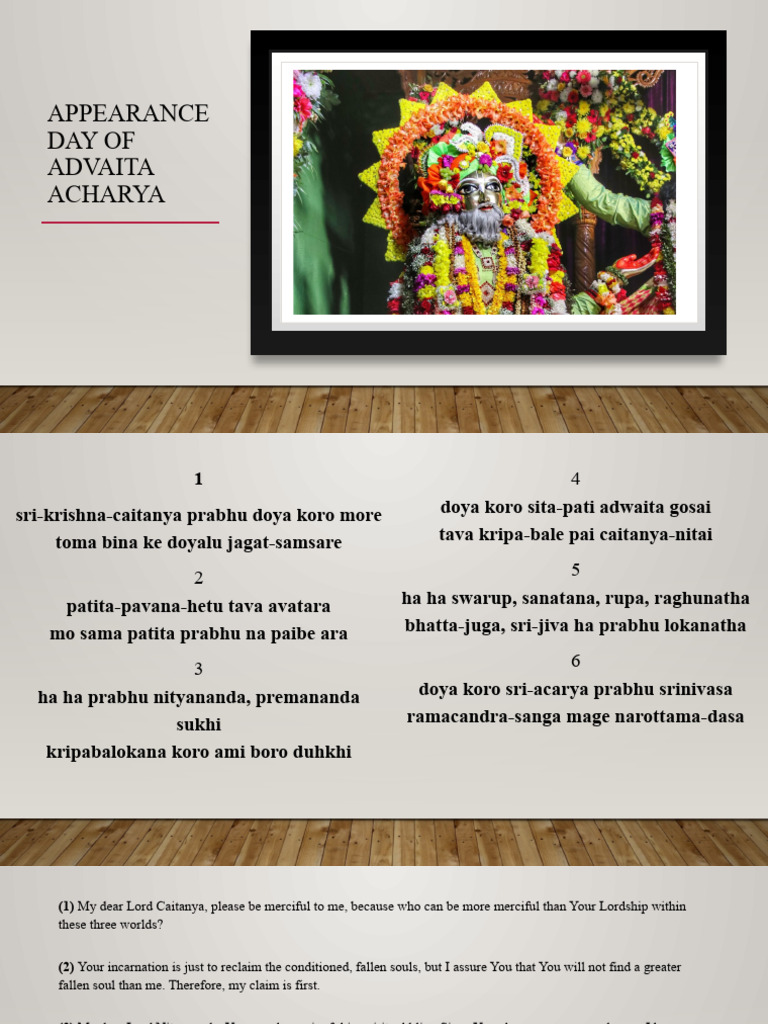 Celebrating Advaita Acharya's Mercy | PDF | Travel | Religion ...