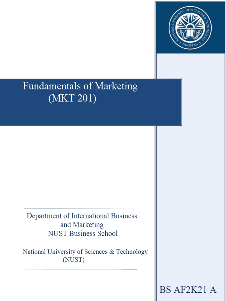 Coursle Outline-Fundamentals of Marketing - 2023 | PDF | Marketing | Market Segmentation