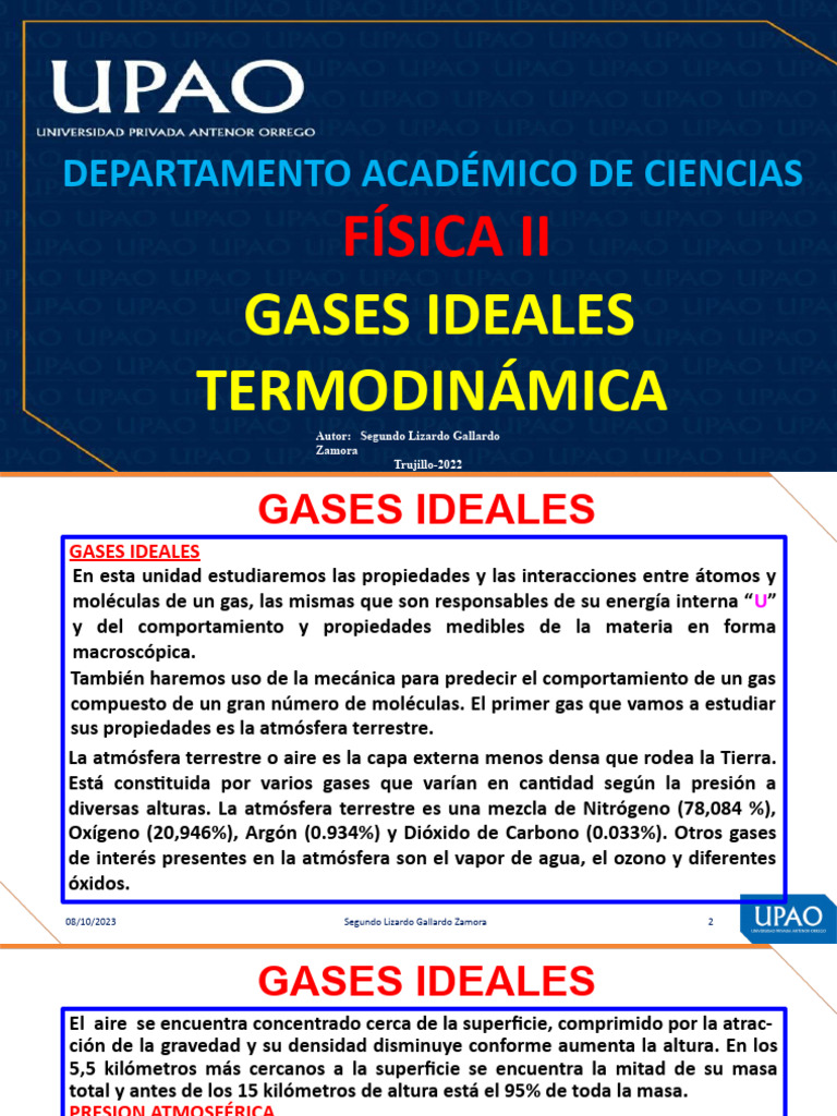 3.-Gases Ideales-Termodinámica | PDF