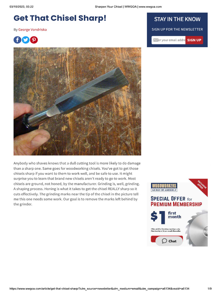 Get That Chisel Sharp | PDF