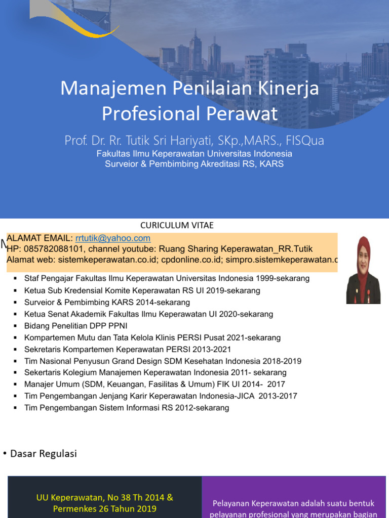 Penilaian Kinerja OPPE Perawat - Rr. Tutik Sri Hariyati | PDF