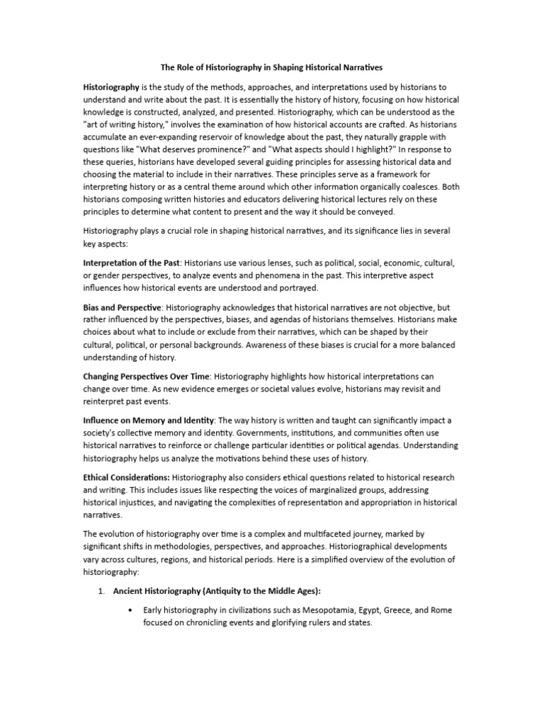 History and Historiography | PDF | Politics | Social Science
