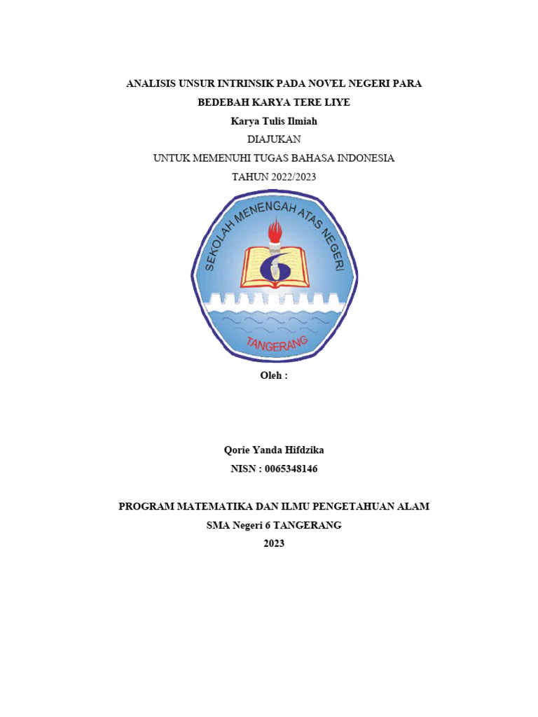 Karya Ilmiah Qorie Yanda H Xi Mipa 3 | PDF