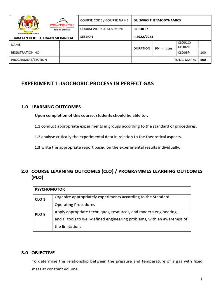 Practical task 1 DJJ20063 | PDF