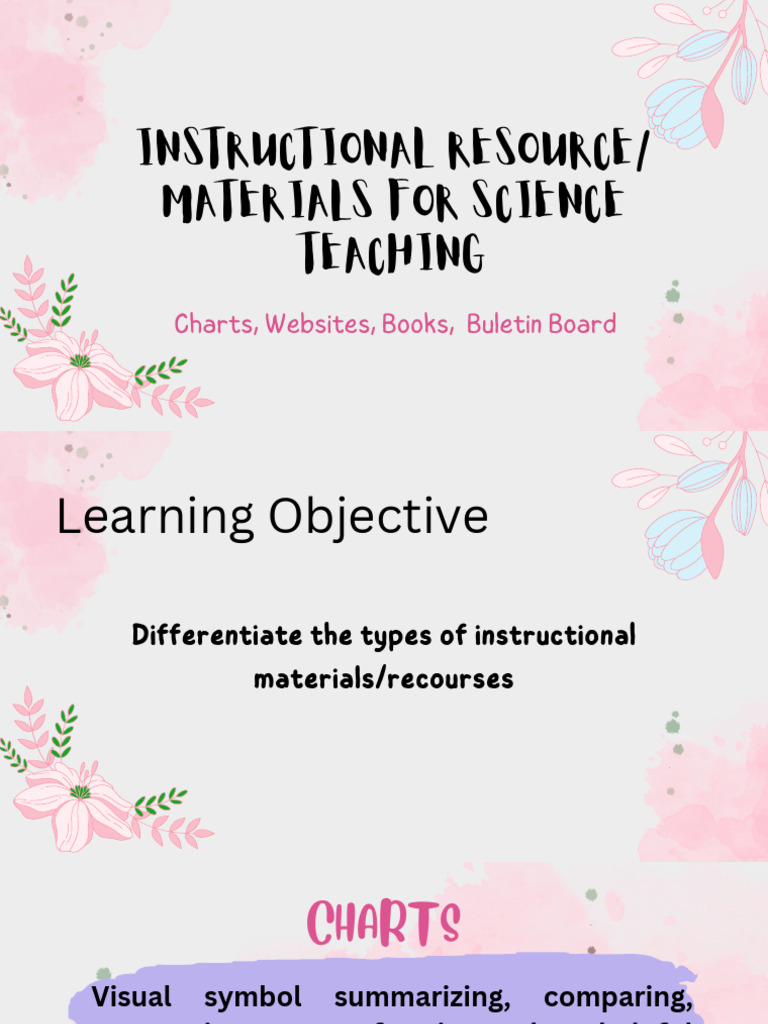 Instructional Resource or Materials For Science Teaching Part 3 | PDF