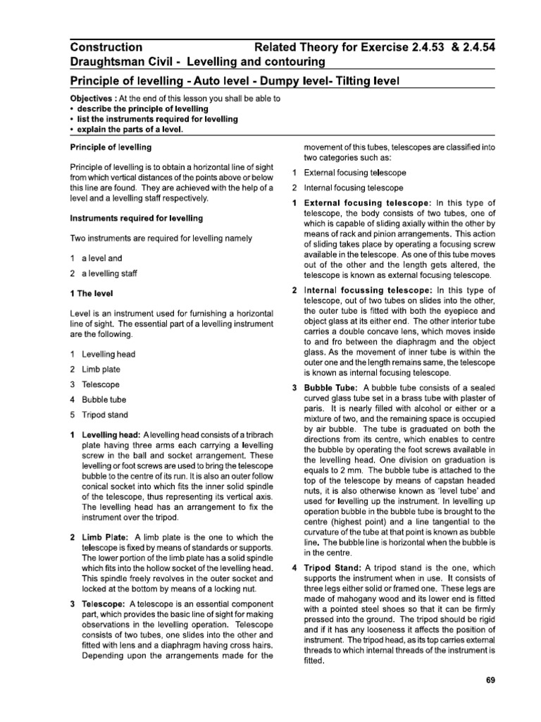 UNIT-VI Leveling | PDF