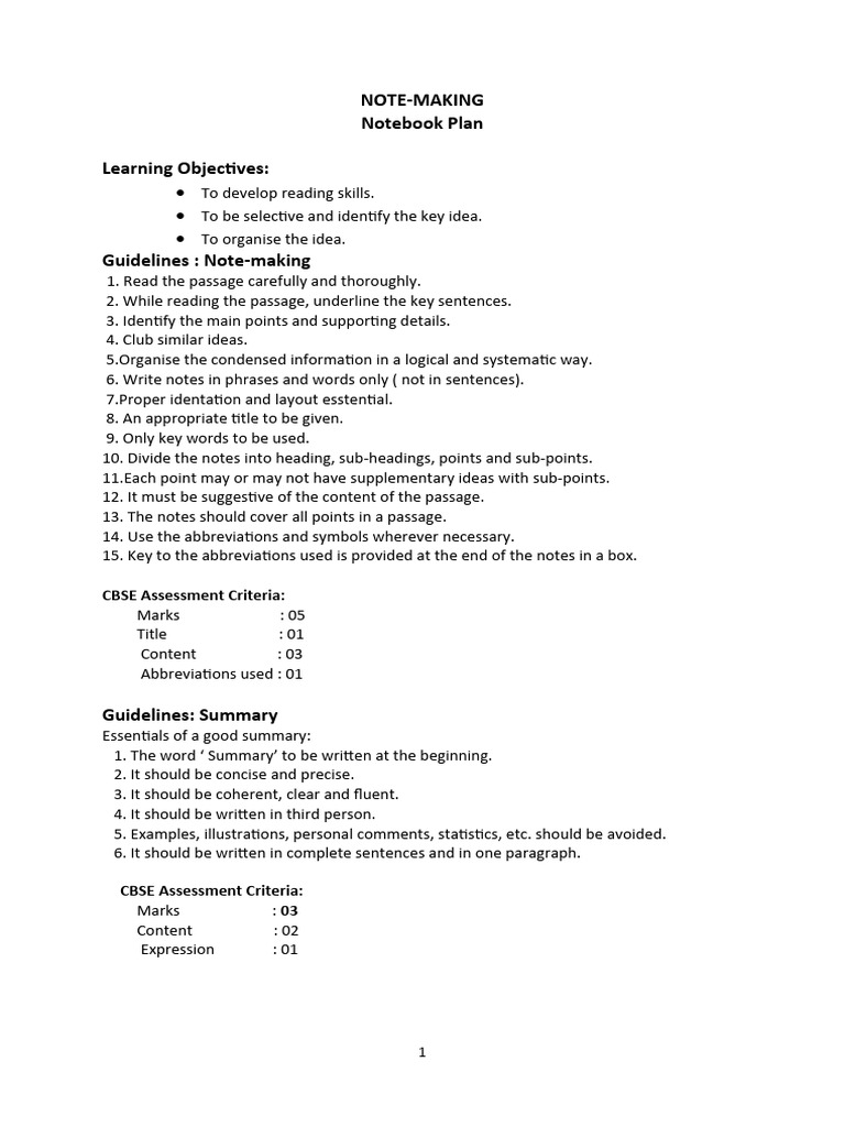 Note - Making - Notebook Plan | Download Free PDF | Sleep Deprivation ...