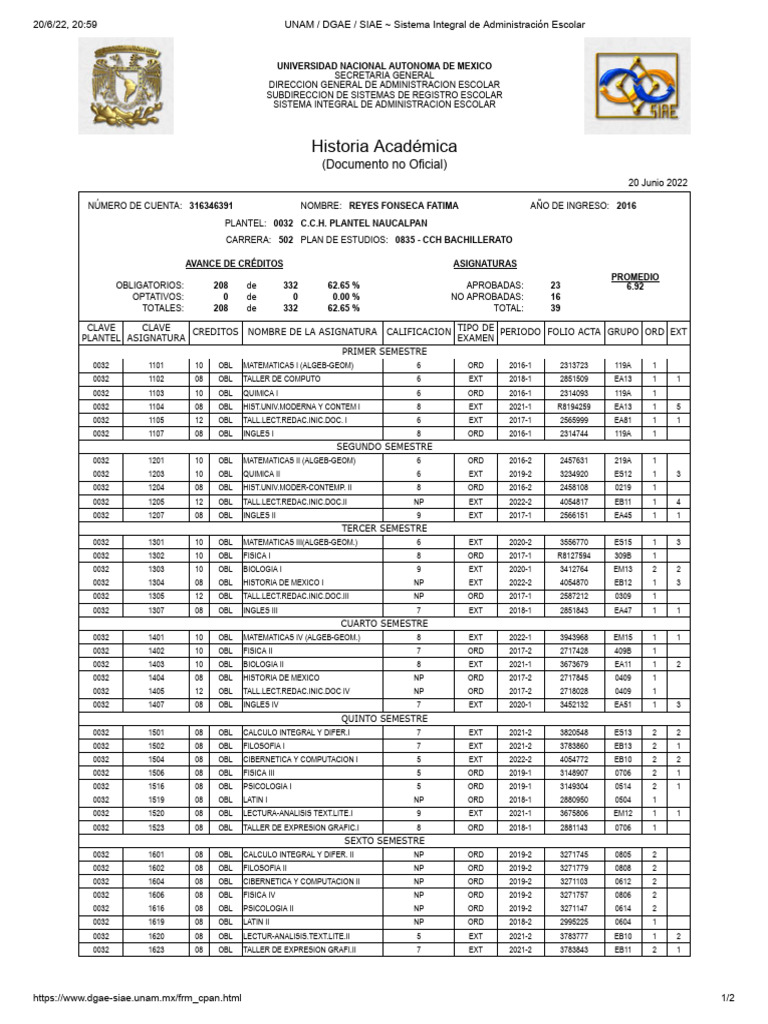 SIAE (Panel de Control) 2022-2 | PDF