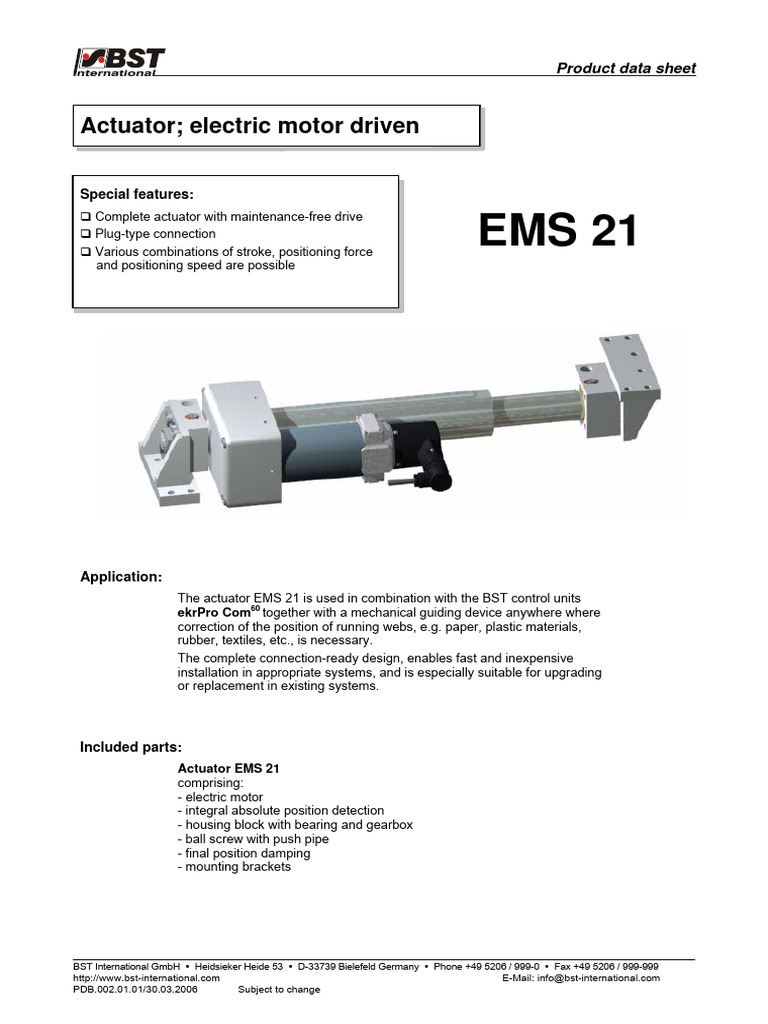 BSTe_EMS-21-Datasheet | PDF