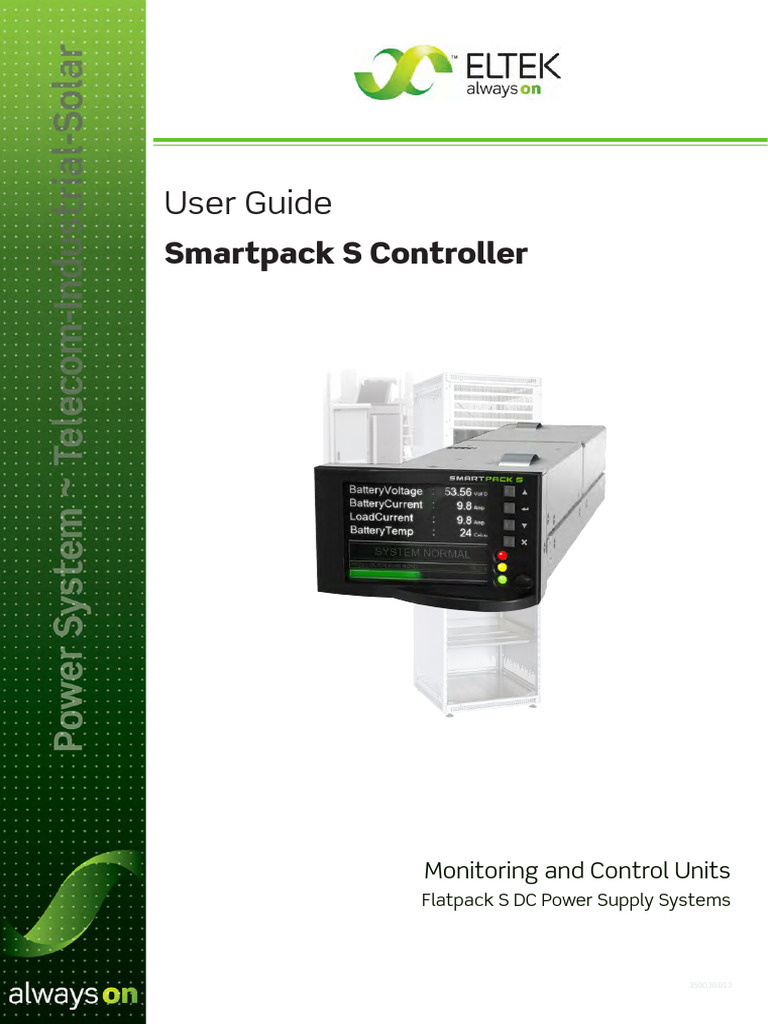 Eltek Smartpack S Controller Ug | PDF | Power Supply | Relay