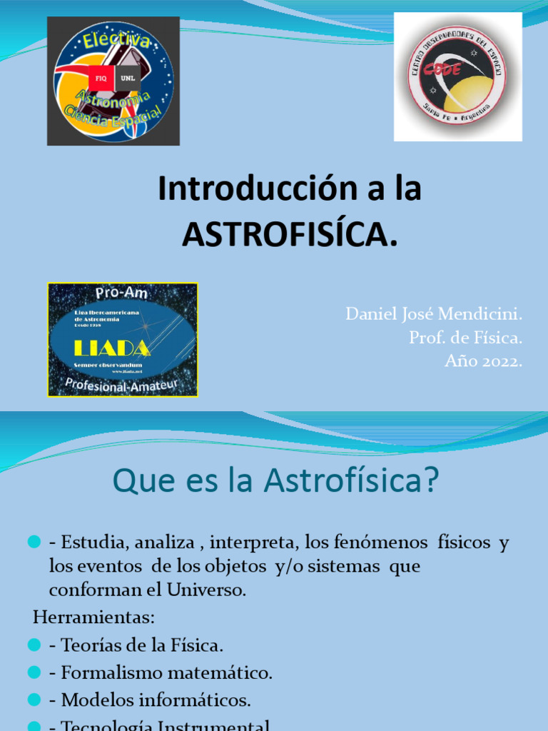 Introduccion A La Astrofisica | PDF Introduccion A La Astrofisica | PDF