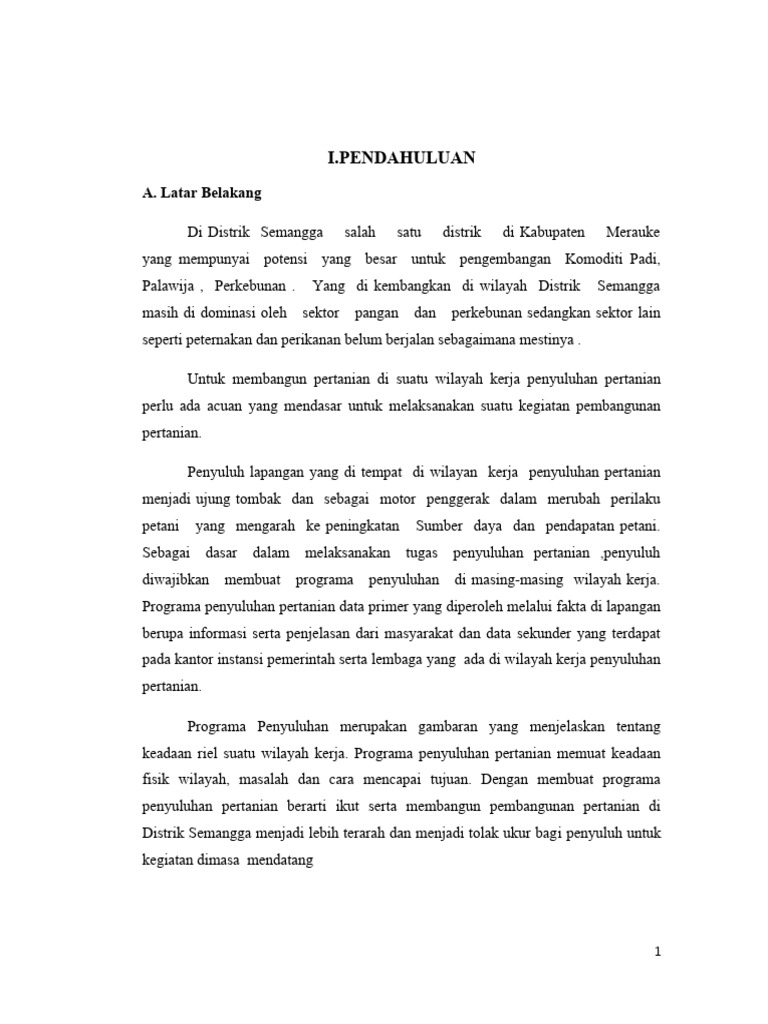 Mata Pencaharian Utama di Semangga | PDF